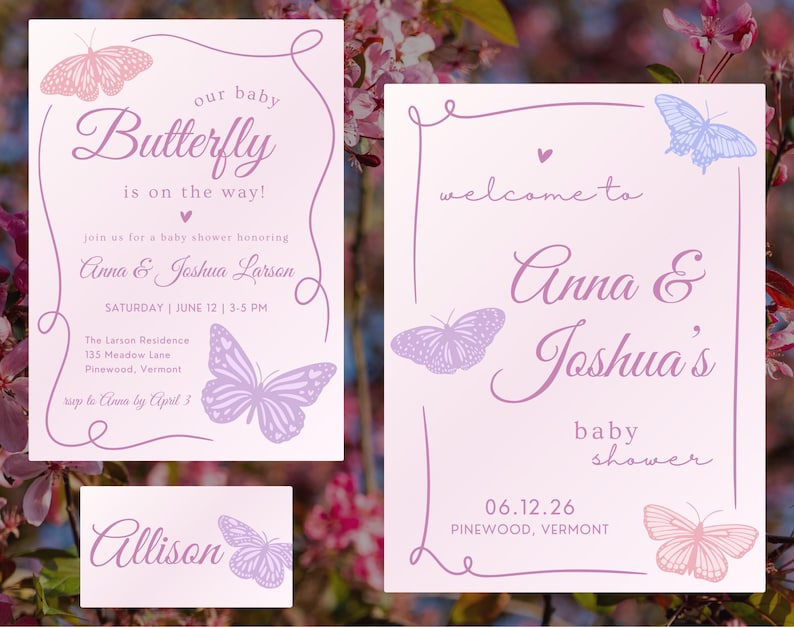 Layered Butterfly SVG Bundle, Whimsical Hand Drawn Butterfly Clipart ...