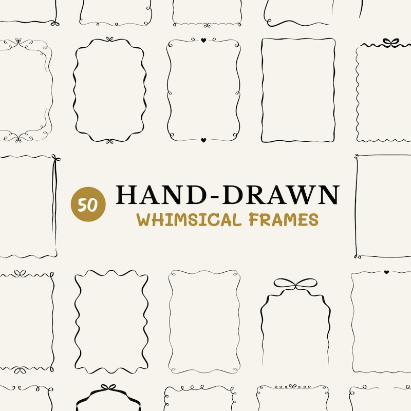 Whimsical Border Frame - Etsy
