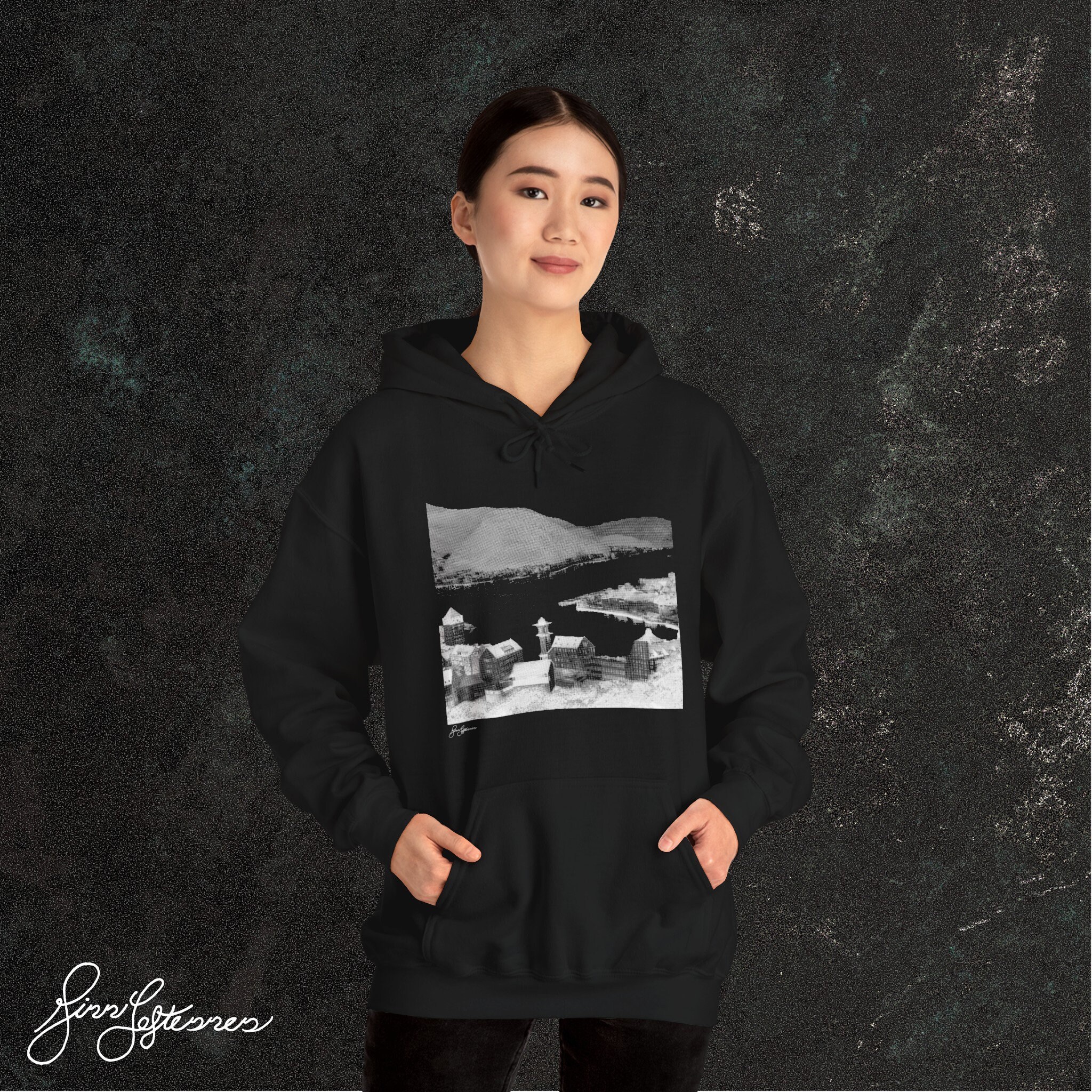Bergen, Norway Cityscape Apparel (01 of 03) | Scandinavian Hoodie ...