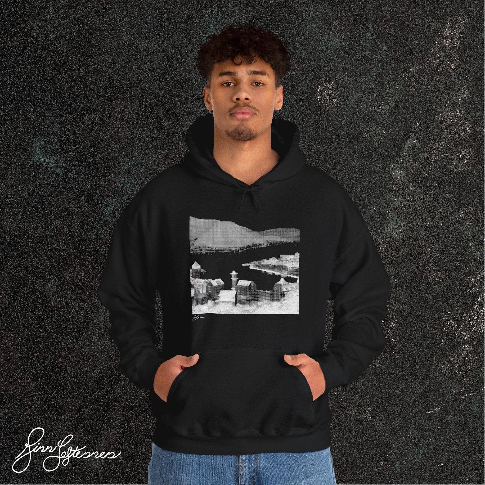 Bergen, Norway Cityscape Apparel (01 of 03) | Scandinavian Hoodie ...