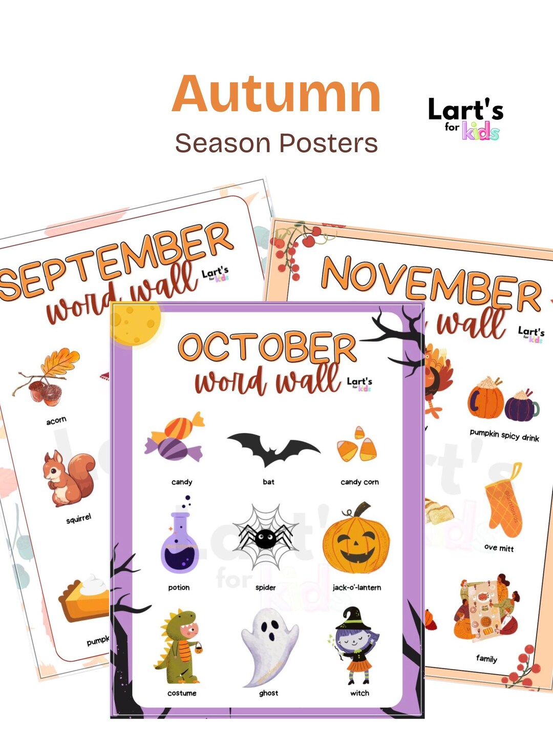 Fall Season Posters | Classroom Homeschool Decor (digital Download) - Etsy