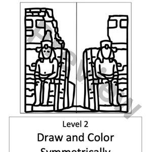 Interactive World Wonders Pack 4 Lines of Symmetry Drawing Activity ...