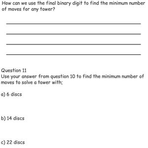 Series and Sequences - Tower of Hanoi - Math Project/ Summer Math ...