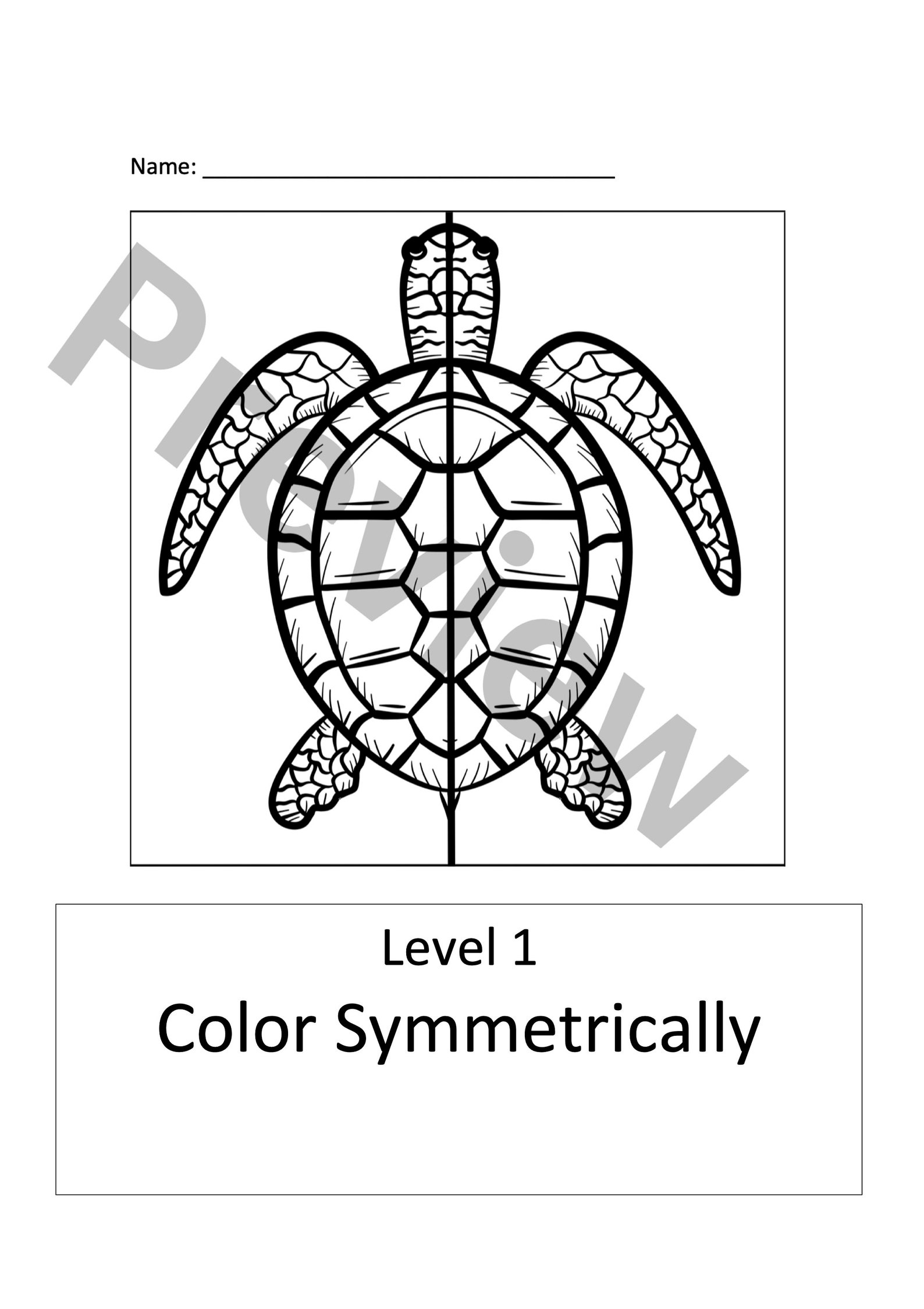 Interactive Aquatic Animals Lines of Symmetry Drawing Activity ...