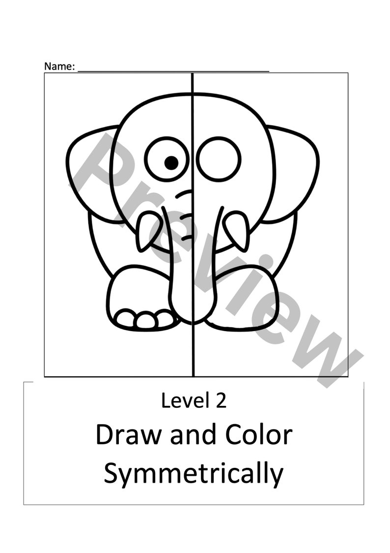 Interactive Symmetry Drawing Activity: Explore Safari Animals ...