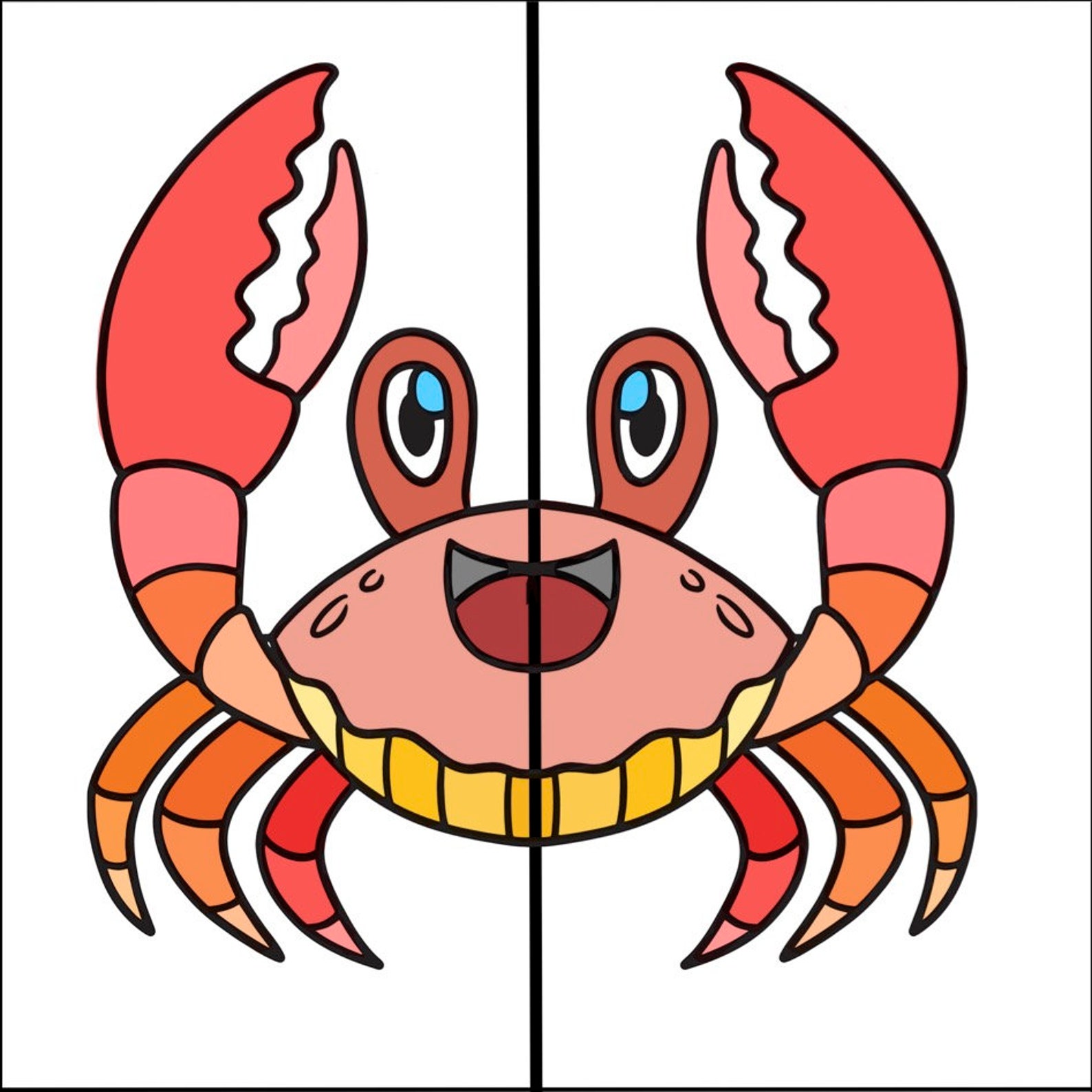 Interactive Aquatic Animals Lines of Symmetry Drawing Activity ...