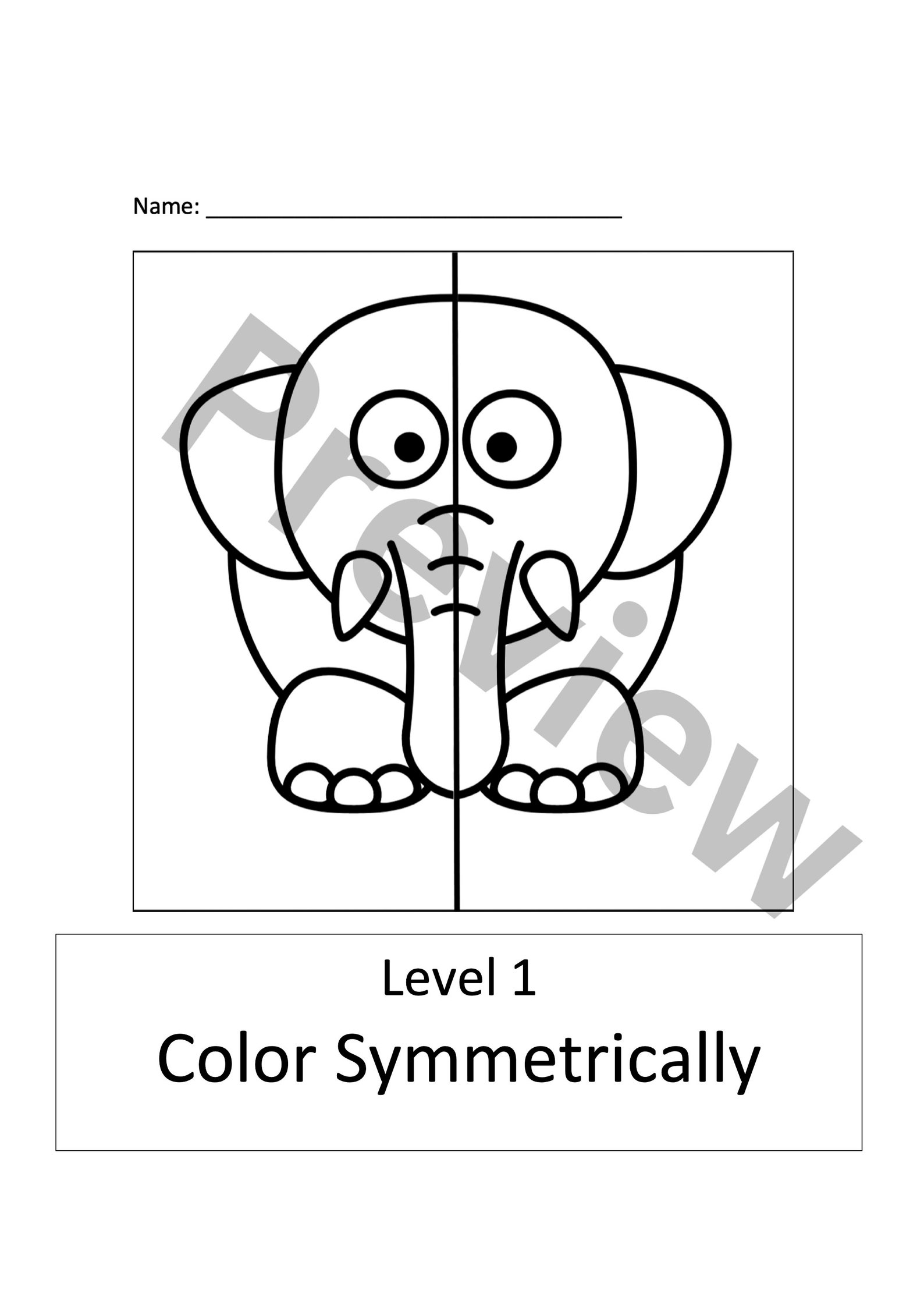 Interactive Symmetry Drawing Activity: Explore Safari Animals ...