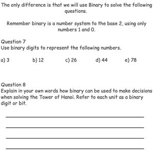 Series and Sequences - Tower of Hanoi - Math Project/ Summer Math ...