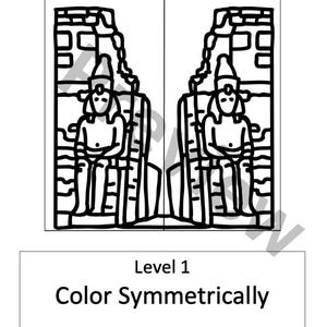 Interactive World Wonders Pack 4 Lines of Symmetry Drawing Activity ...