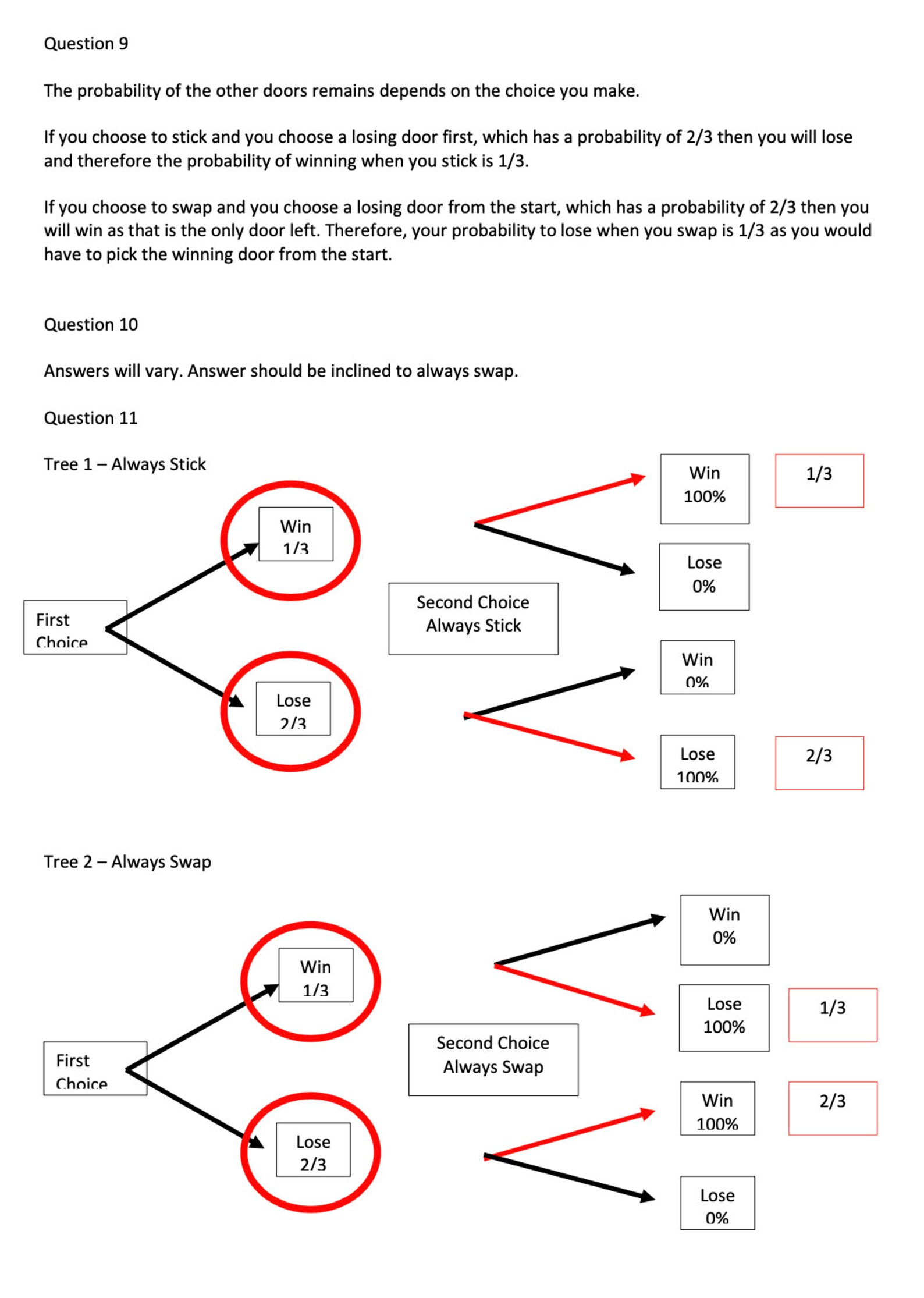 Probability Activity: the Monty Hall Problem/ Let's Make a Deal - Fun ...