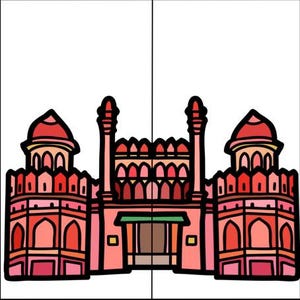 Interactive World Wonders Pack 4 Lines of Symmetry Drawing Activity ...