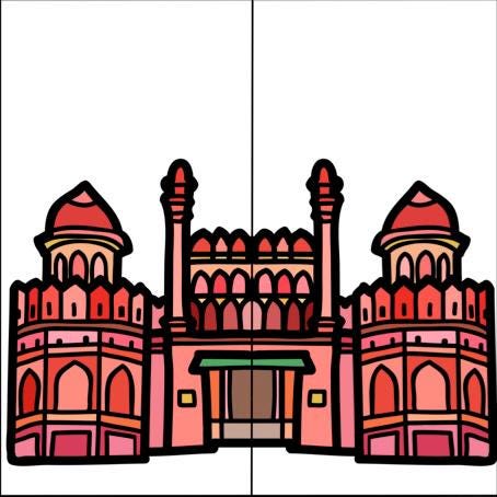 Interactive World Wonders Pack 4 Lines of Symmetry Drawing Activity ...