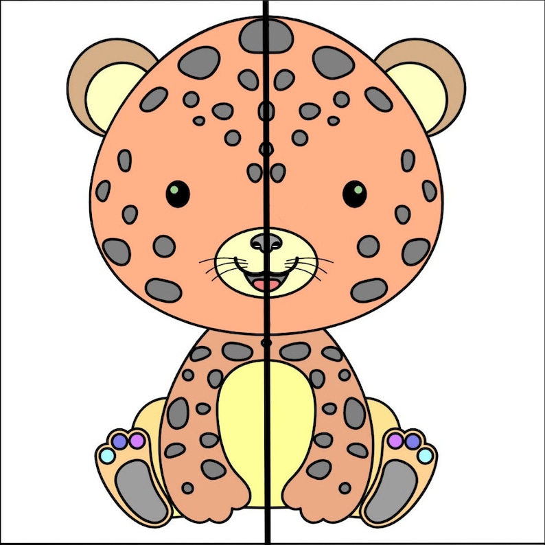 Interactive Symmetry Drawing Activity: Explore Safari Animals ...