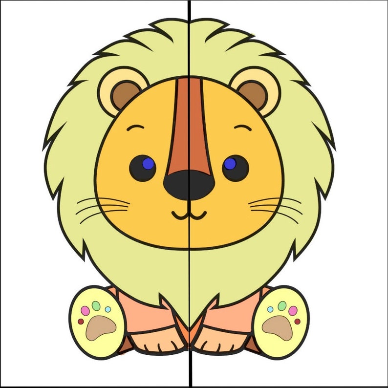 Interactive Symmetry Drawing Activity: Explore Safari Animals ...