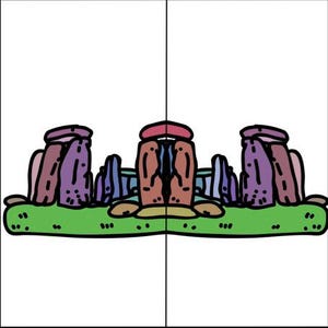 Interactive World Wonders Pack 4 Lines of Symmetry Drawing Activity ...