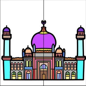 Interactive World Wonders Pack 4 Lines of Symmetry Drawing Activity ...