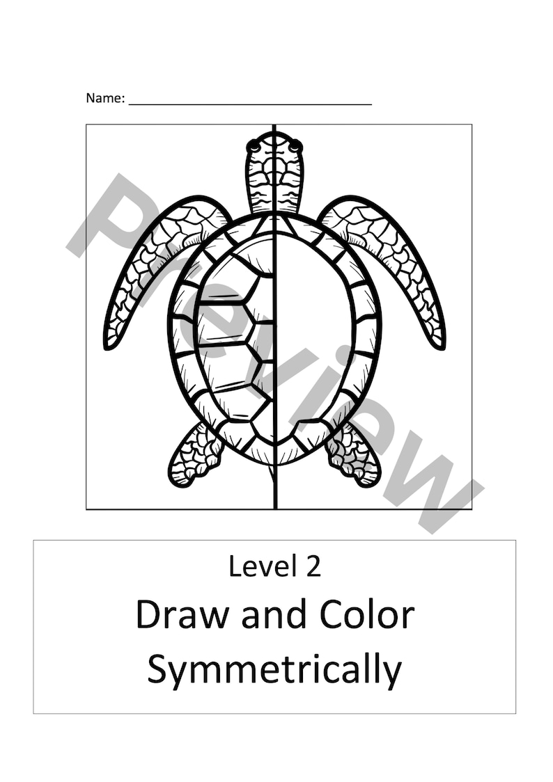 Interactive Aquatic Animals Lines of Symmetry Drawing Activity ...
