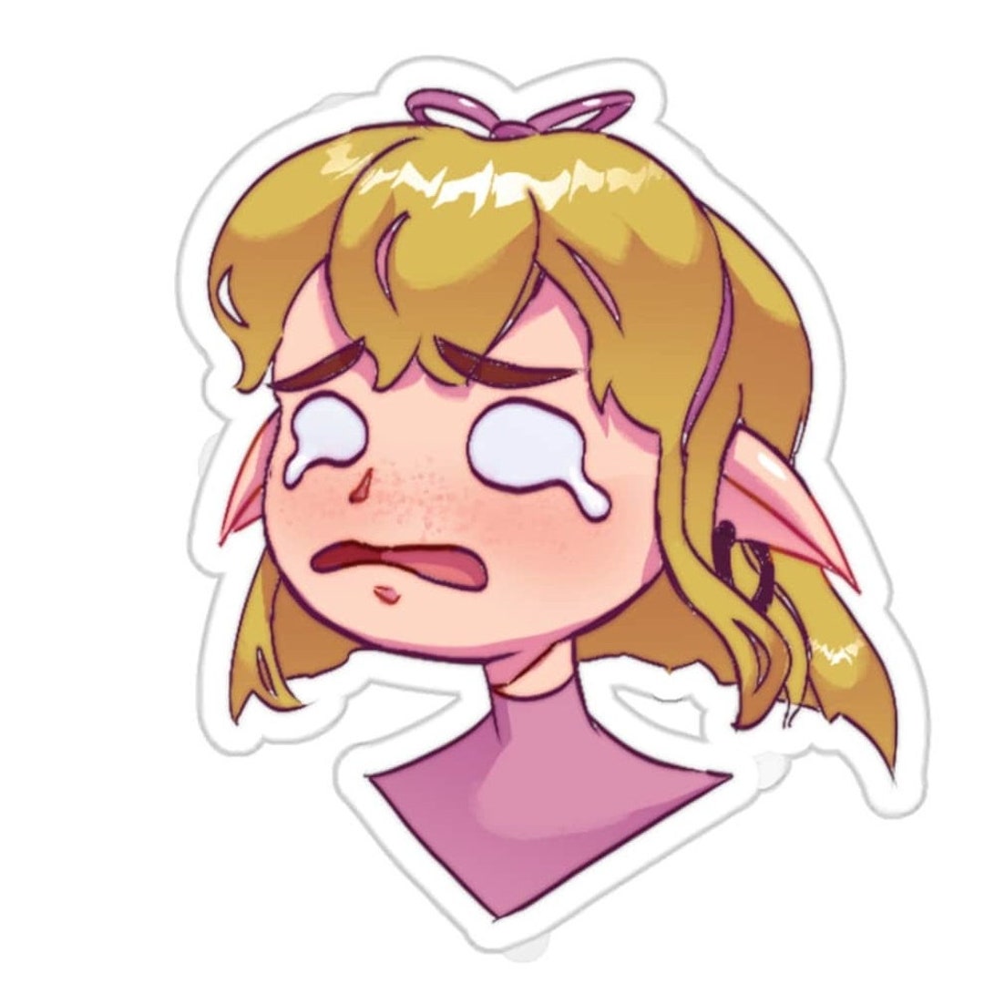 Overwhelmed Sticker Emoticon by Iri - Etsy