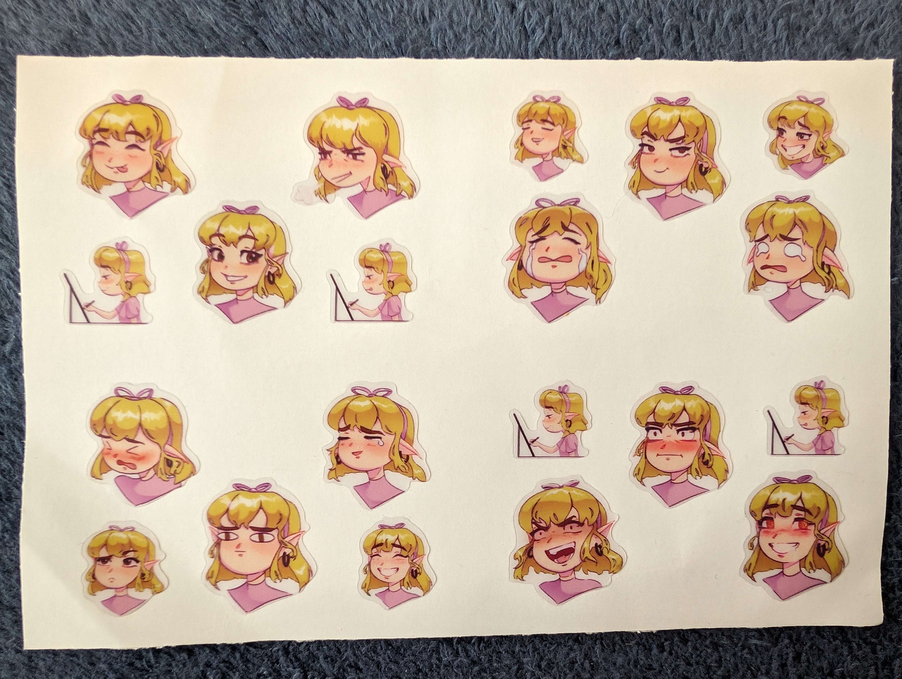 Persona Emoticons Sticker Sheet by Iri - Etsy