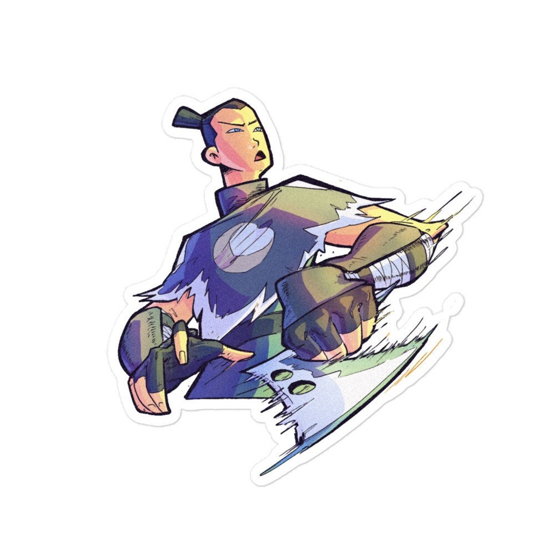 Fighting Sokka Sticker by Newp - Etsy