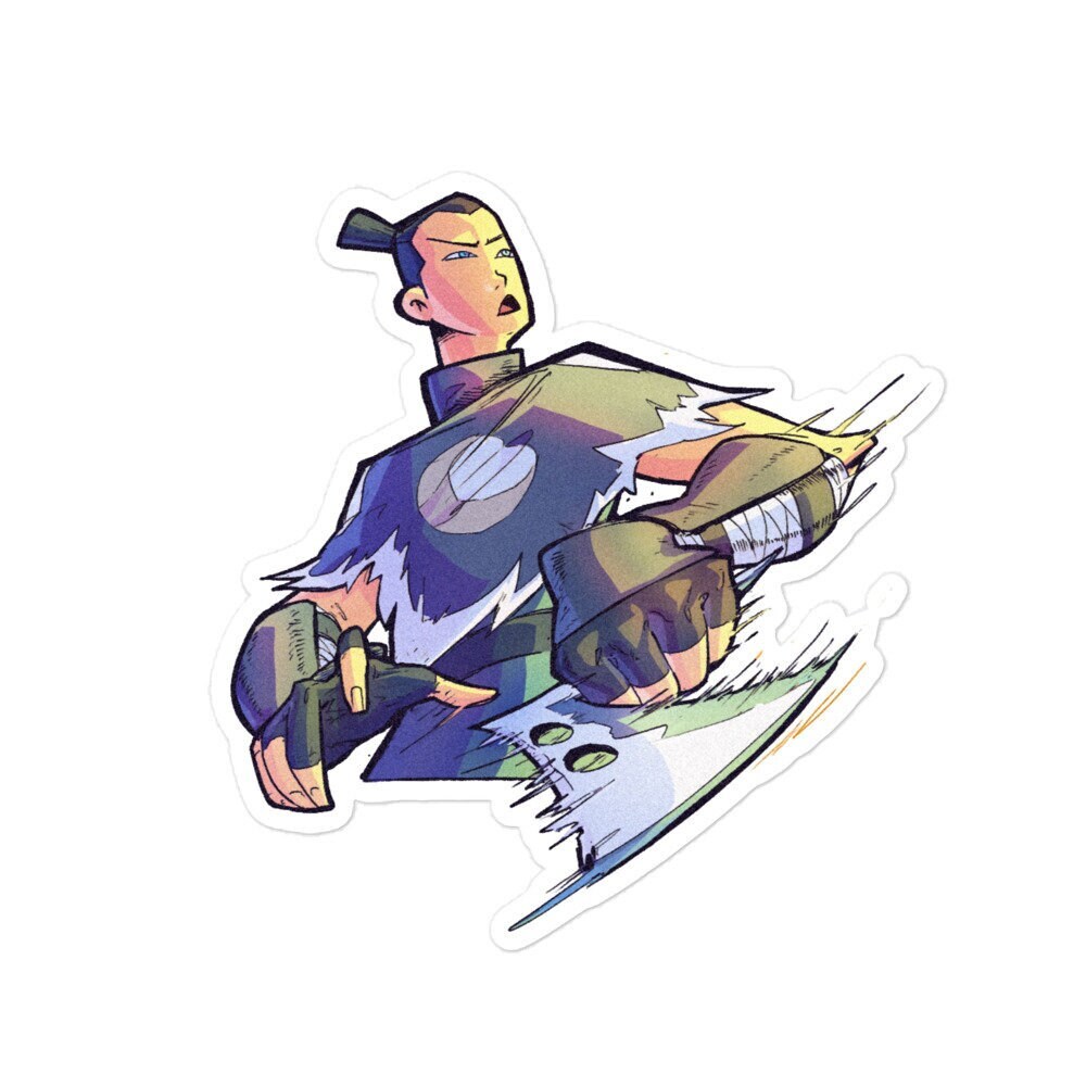 Fighting Sokka Sticker by Newp - Etsy