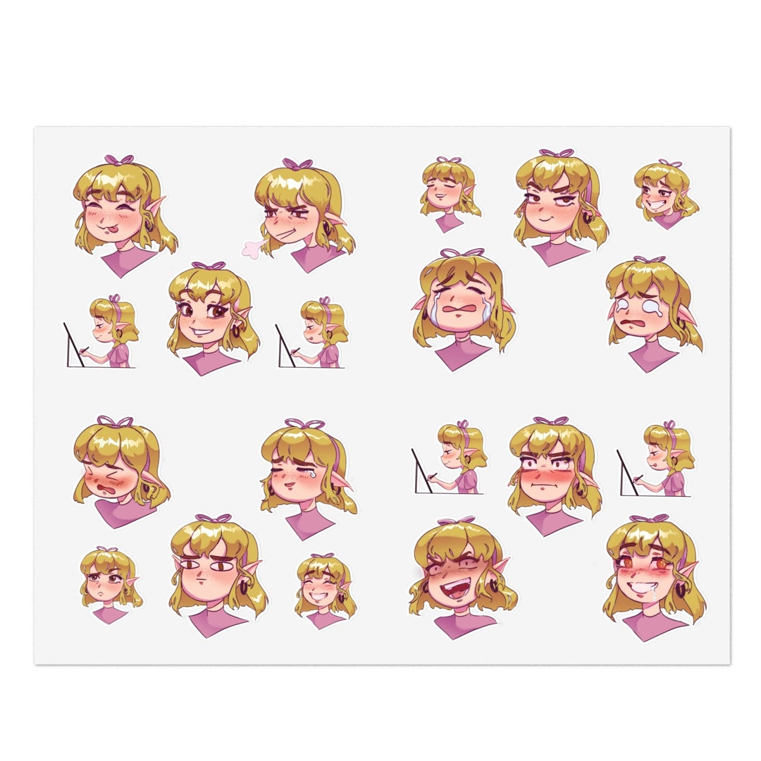 Persona Emoticons Sticker Sheet by Iri - Etsy