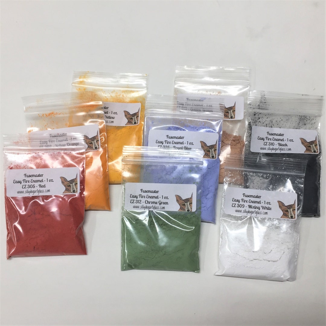 EZ Easy Fire Enamels - Basic Set - 8 Colors Fusemaster Enamel, Fusion ...