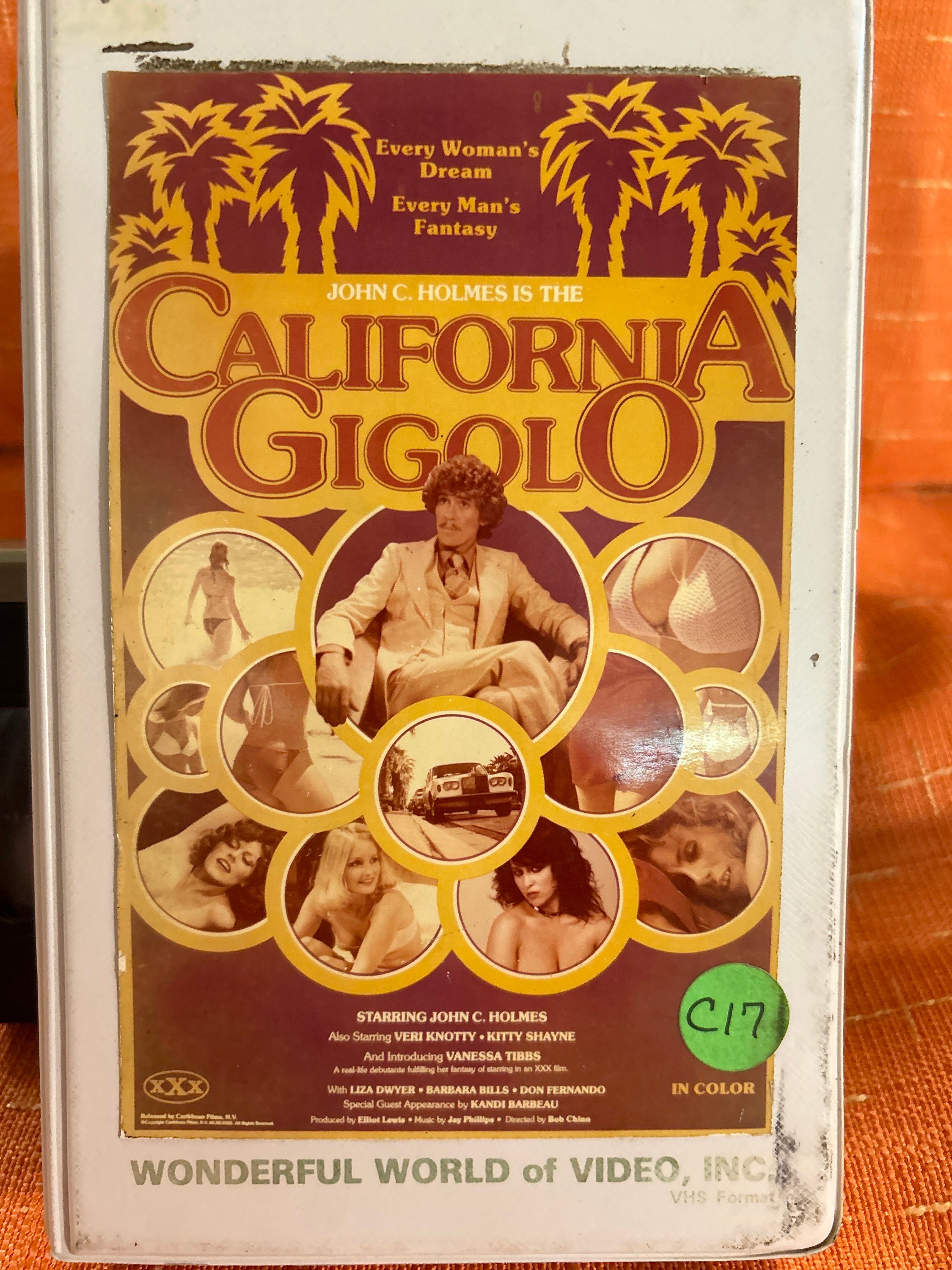 Vintage John C Holmes VHS Tape. California Gigolo. Former Rental - Etsy