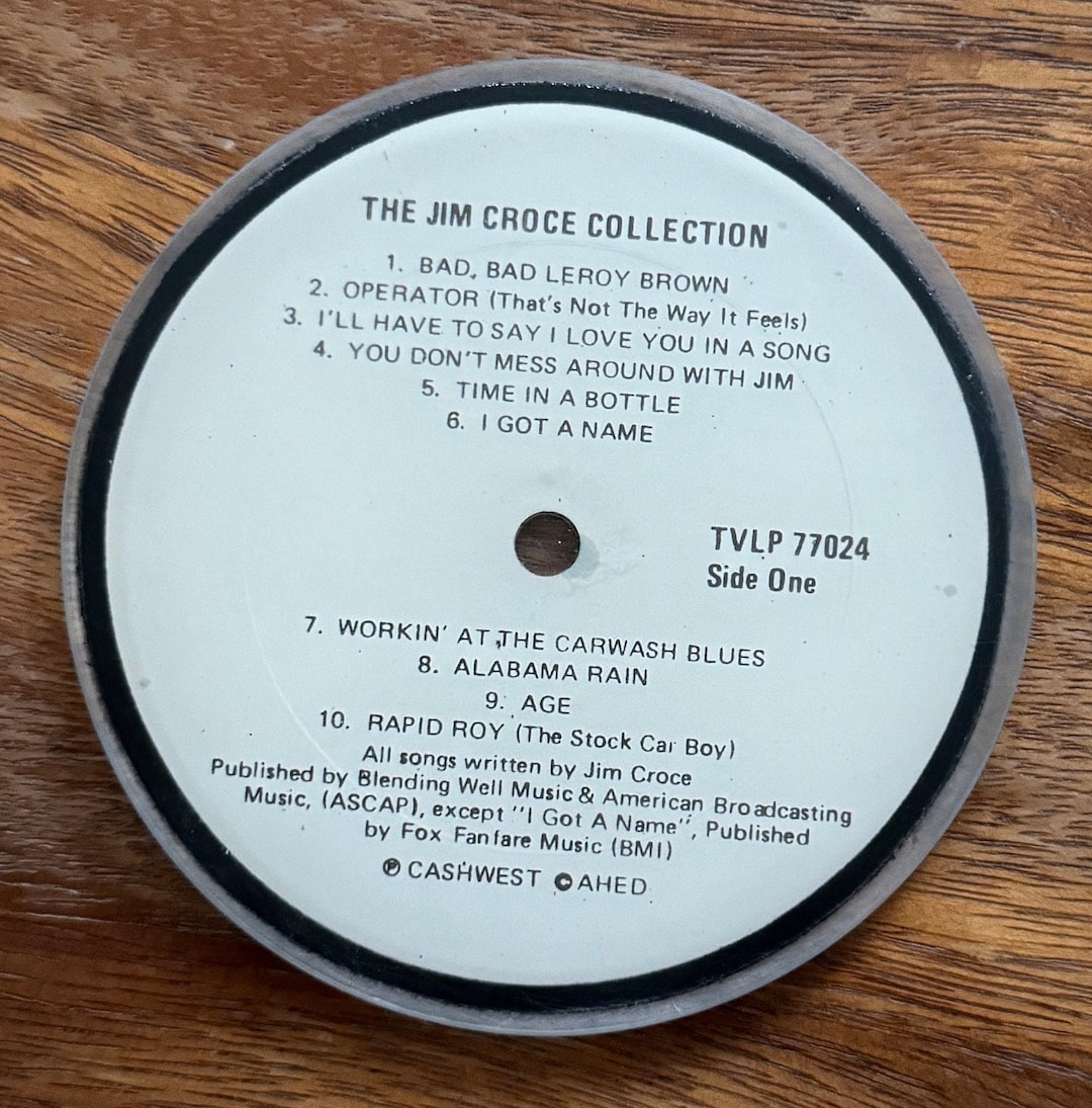 The Jim Croce Collection Coaster - Etsy