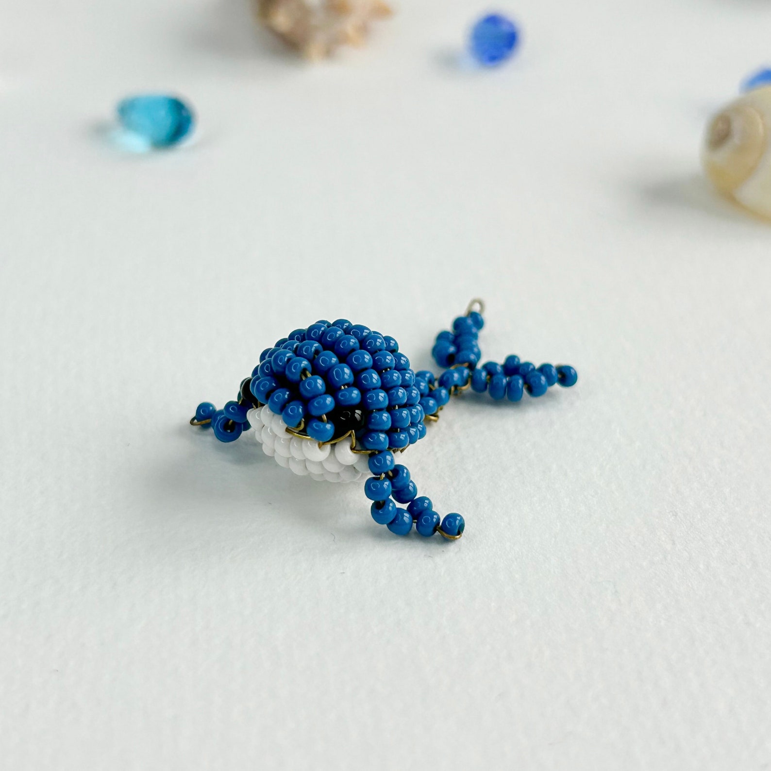 Whale Pdf Bead Pattern, Beaded Animal Instructions German, Blue Whale ...