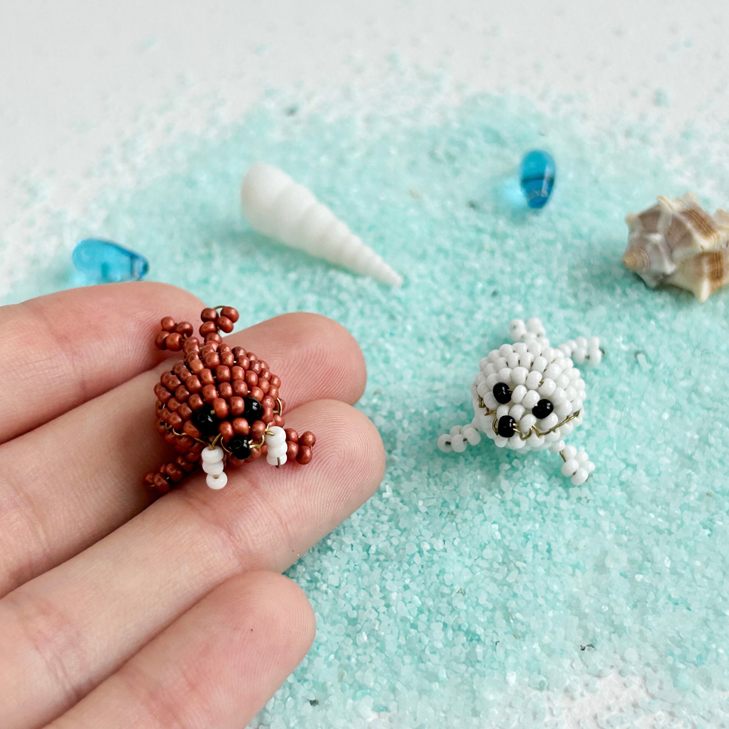 Seal and Walrus Pdf Bead Pattern, Beaded Animal Instructions German, 3D ...