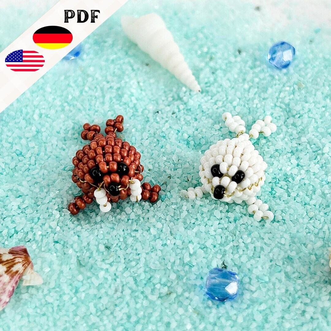 Seal and Walrus Pdf Bead Pattern, Beaded Animal Instructions German, 3D ...