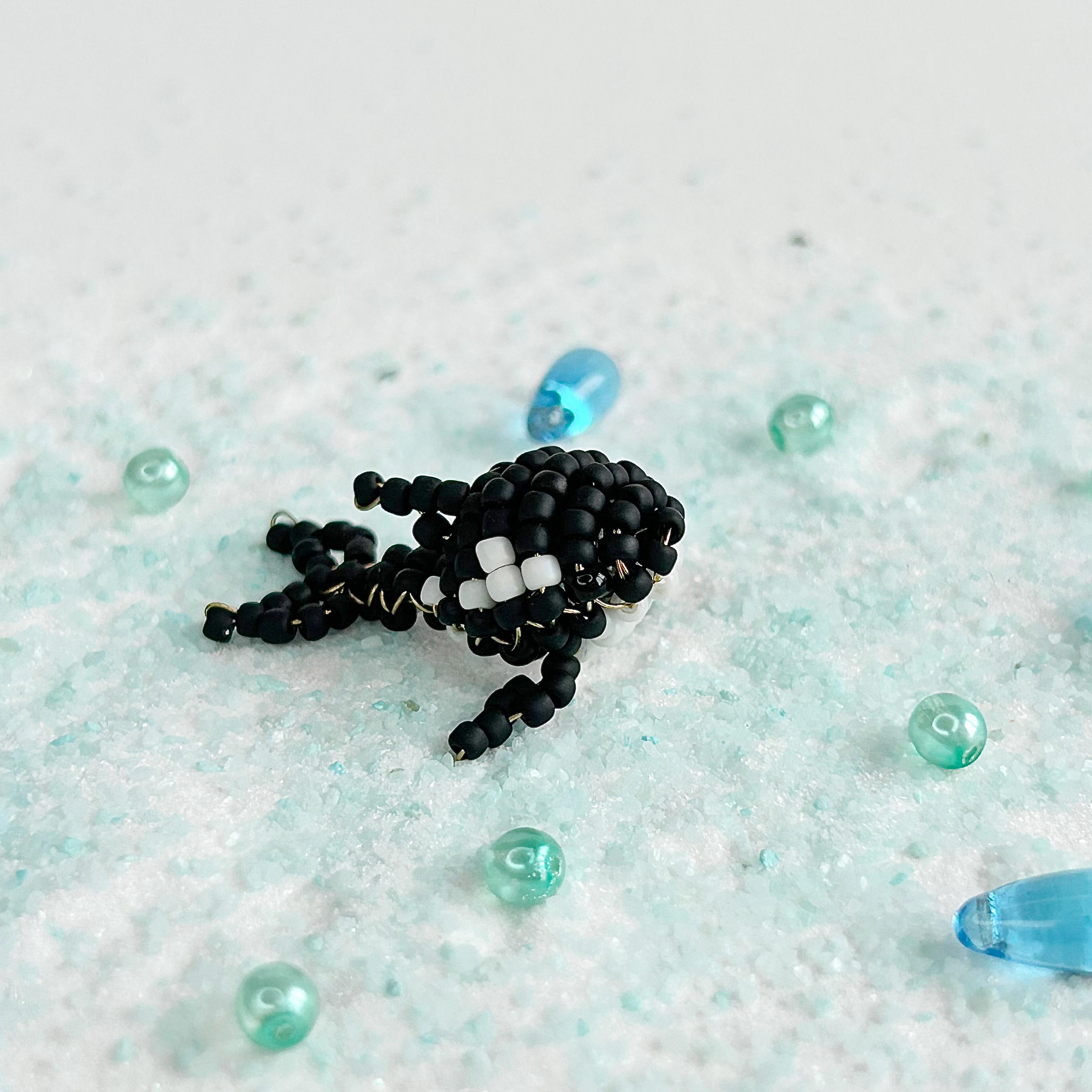 Orca Pdf Bead Pattern, Beaded Animal Pattern German, Killer Whale, 3D ...