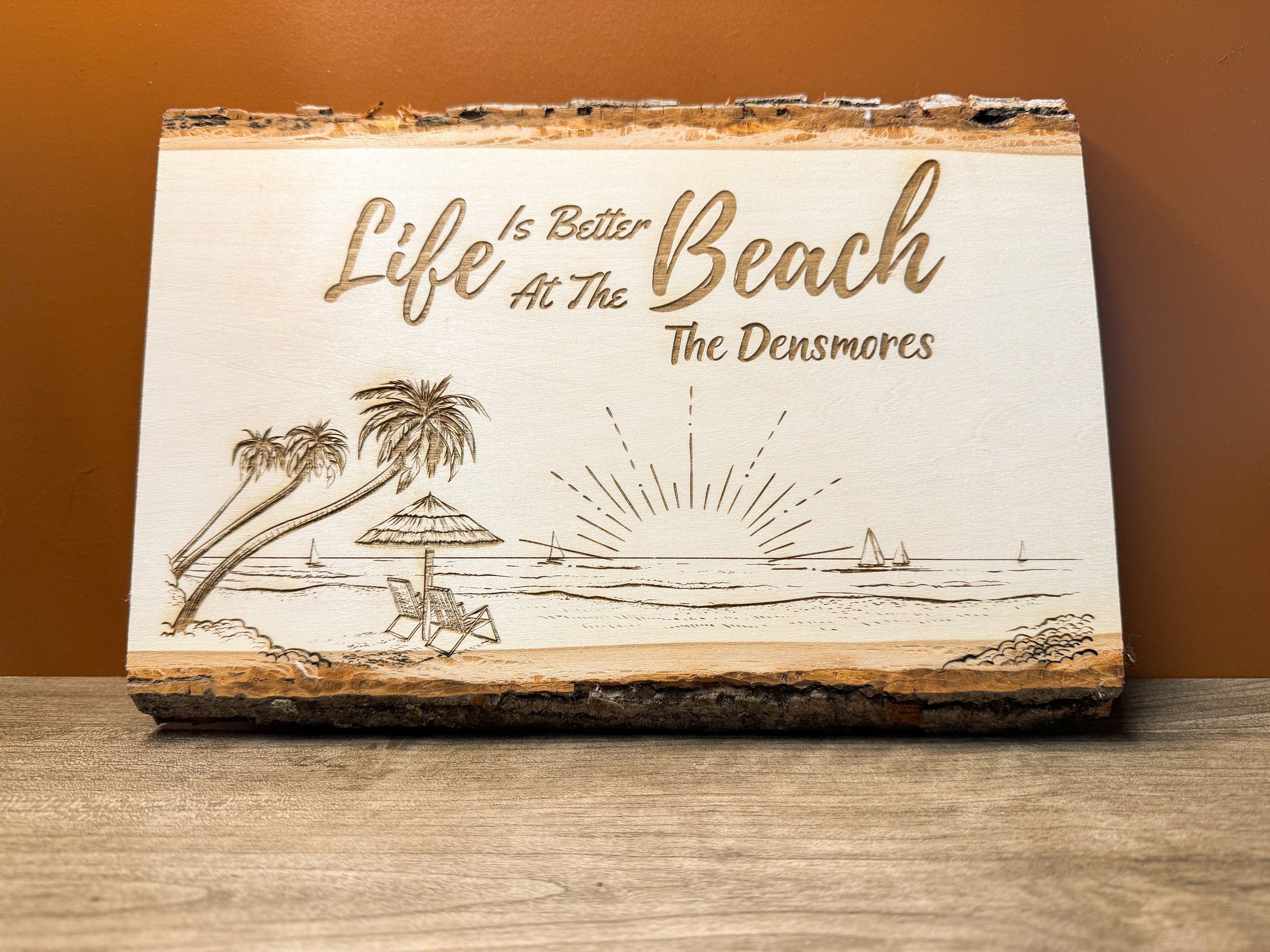 Fully Custom 11x7in Live Edge Wood Sign Wedding Signs Custom Business ...