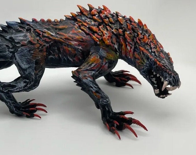 Ebony Odogaron From Monster Hunter, Hand Painted Resin Figure - Etsy