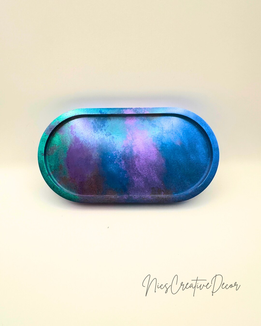 Blue Purple Ring Tray Holder, Jewelry Tray for Women, Unique Color ...