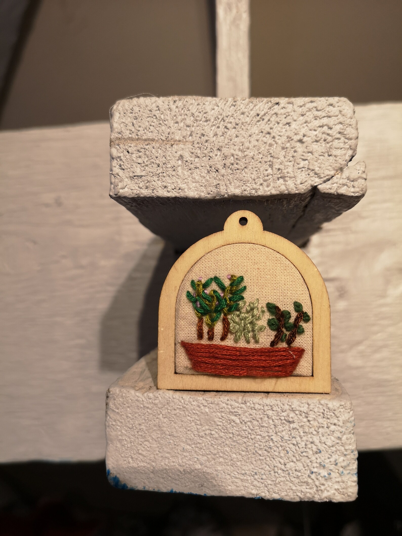 Hand Embroidered Pin Badges and Key Rings - Etsy