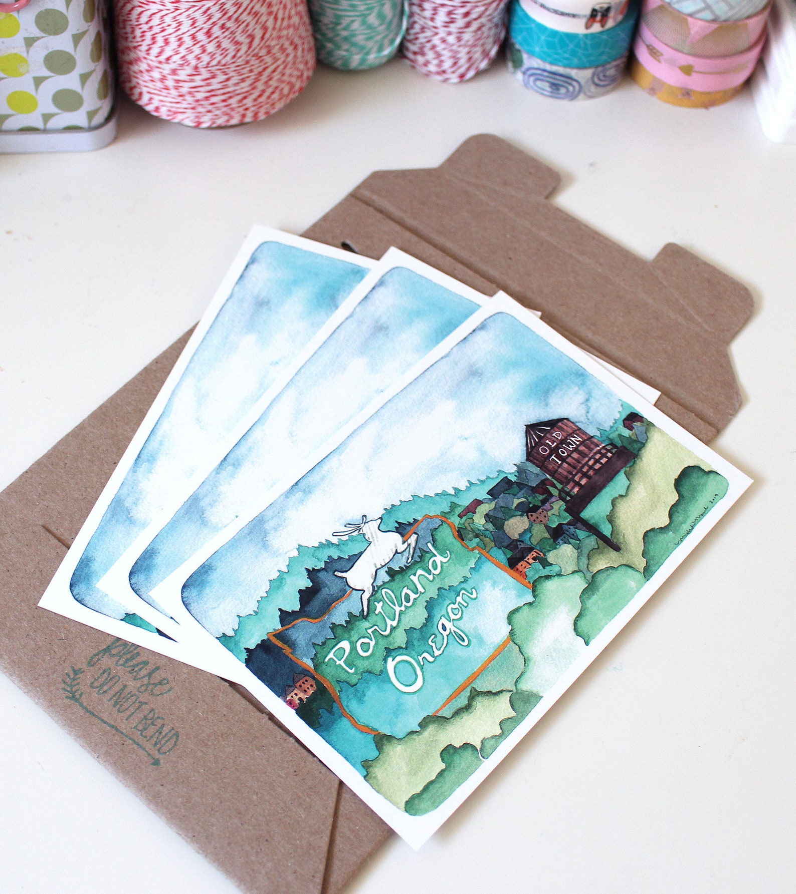 Set of Three Portland Oregon Postcards Old Town Portland - Etsy