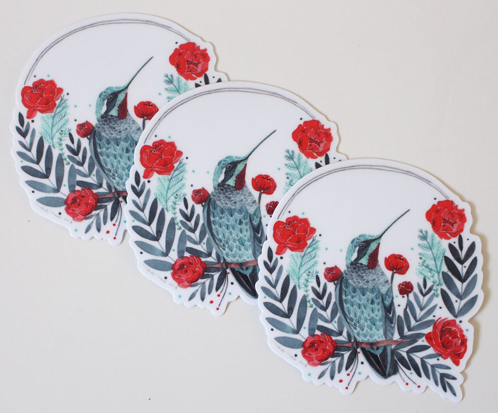 Humming Bird Vinyl Stickers - Etsy