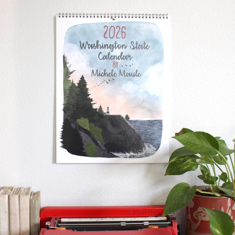 Pink 2026 Wall Calendar - Etsy