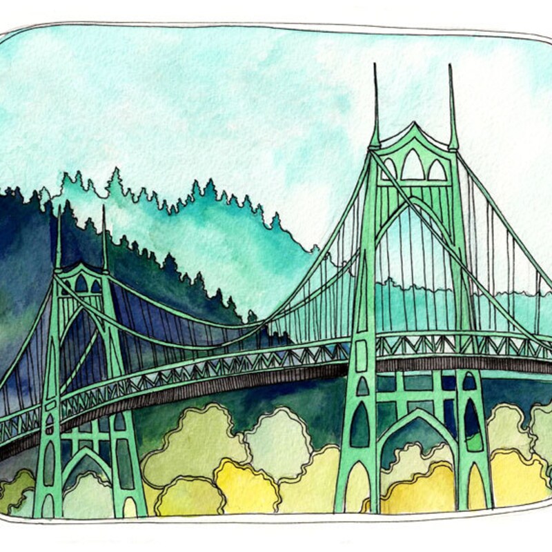 Portland Bridges - Etsy