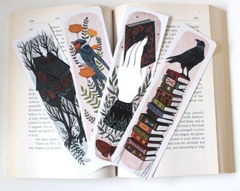 Four Seasons Bookmarks - Set of Four- Bookmark Art- Gift for Reader ...