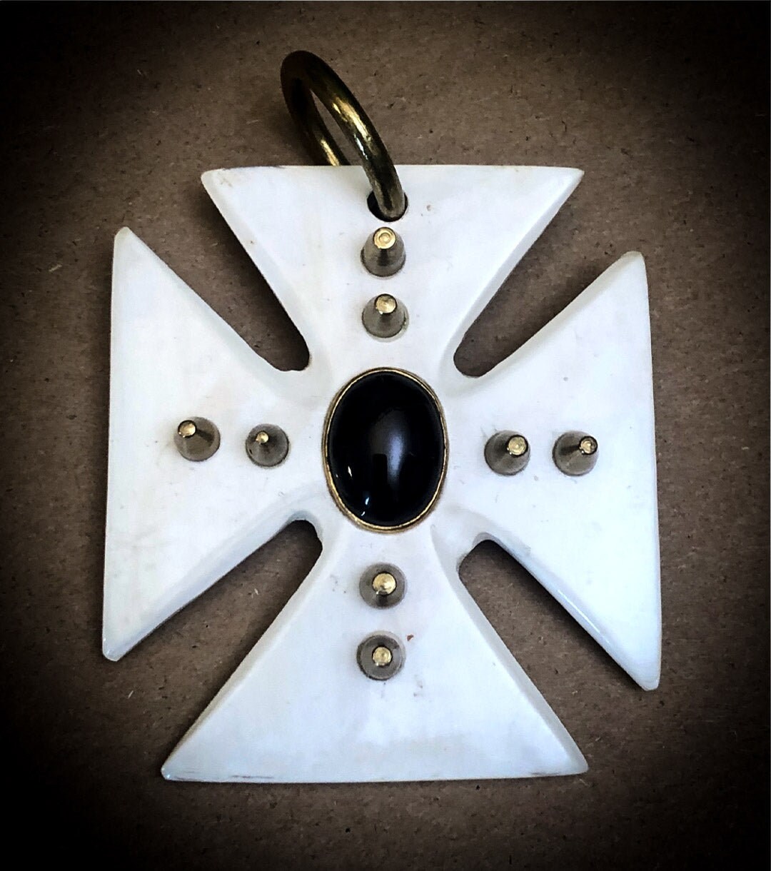 Ashley Pitman A.P. Kenya Maltese Cross With 1970s Gold Plate Chain - Etsy