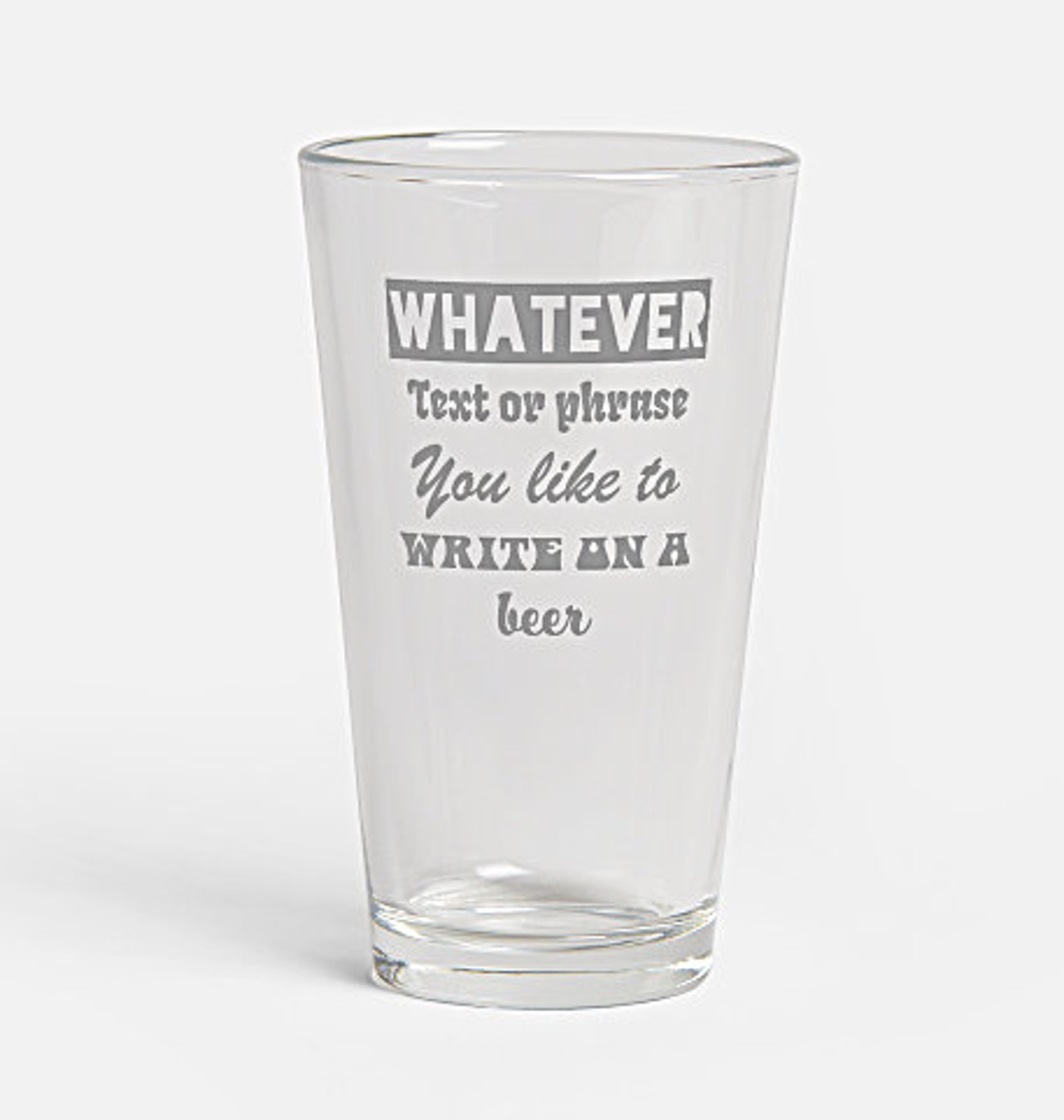 Custom Pint Glass - Etsy