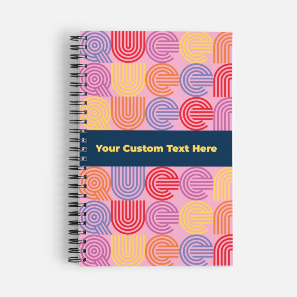 Customizable Blank Paged Notebook, Personalized Notebook With Logo ...