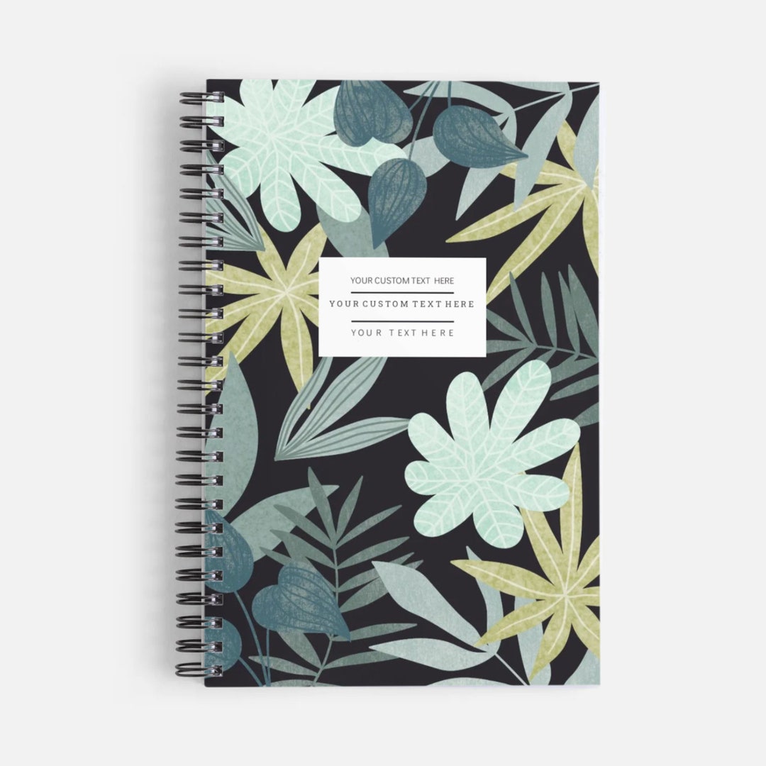 Customizable Blank Paged Notebook, Personalized Notebook With Logo ...