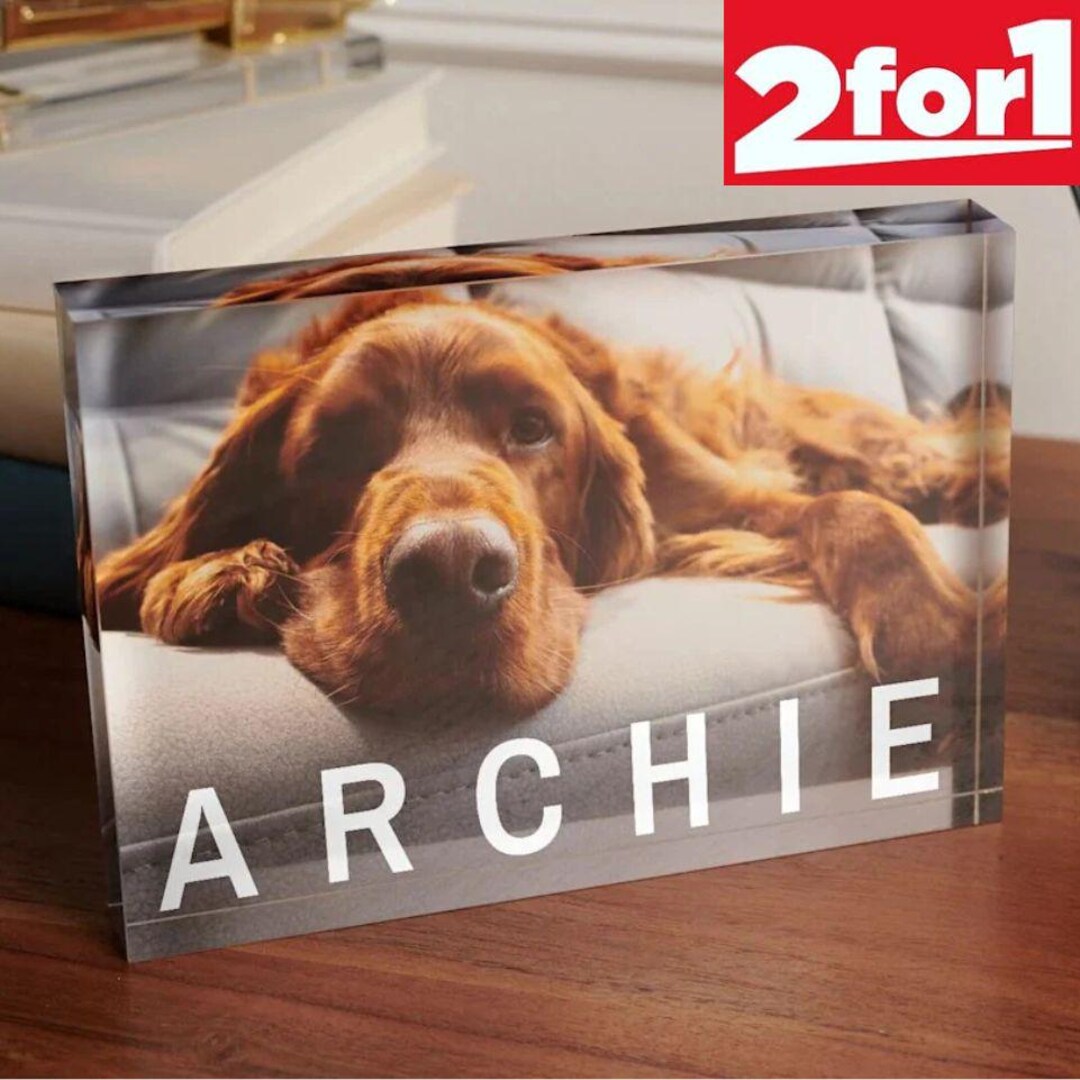 BOGO Personalized Acrylic Photo Block: Custom Picture Display - Etsy