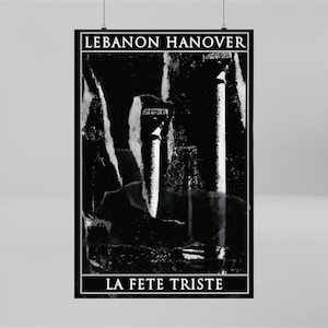 La Fete Triste Lebanon Hanover Poster 24in X 36in Post Punk New Wave ...