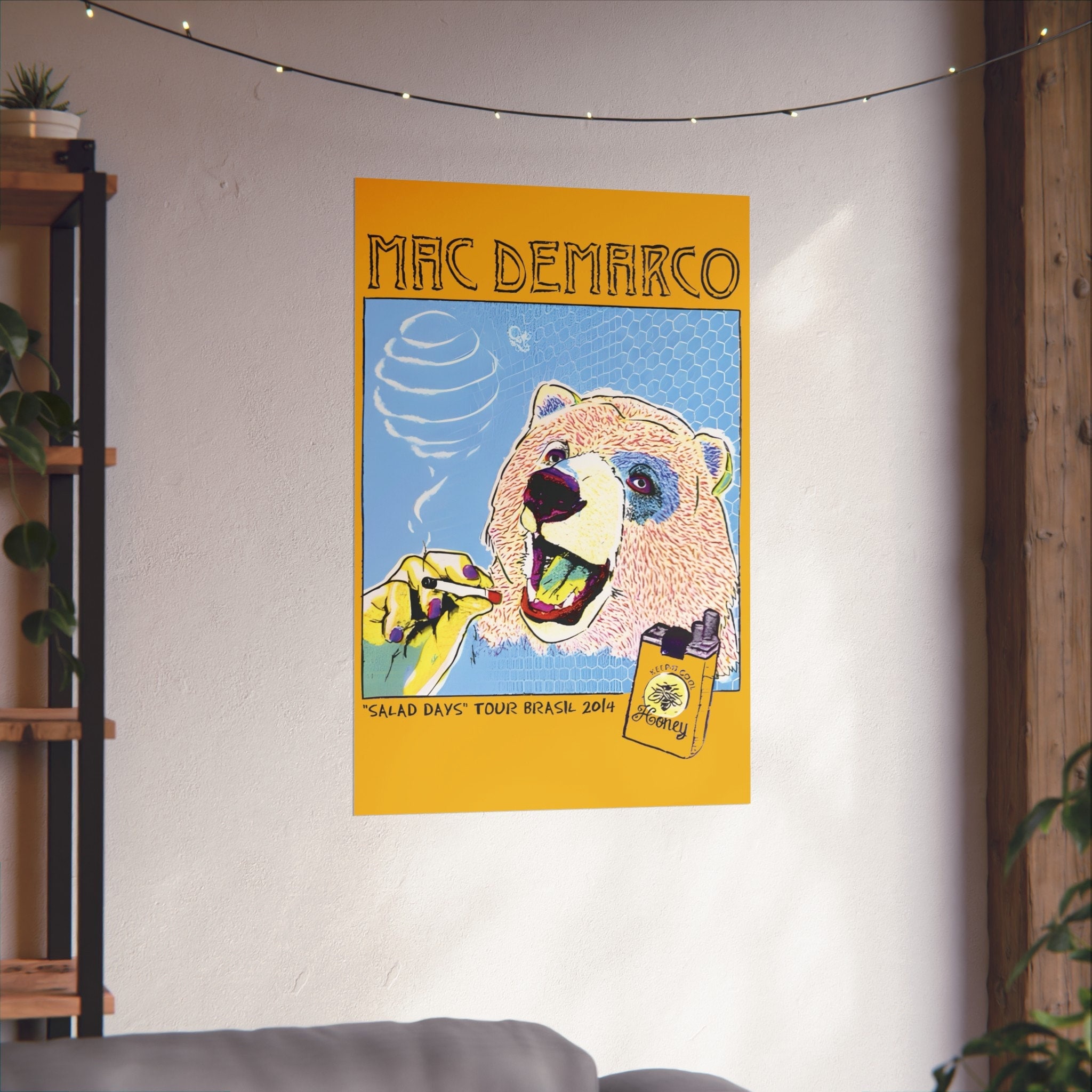 Mac Demarco Tour Poster 24in X 36in Brazil Concert Indie Band Merch for ...