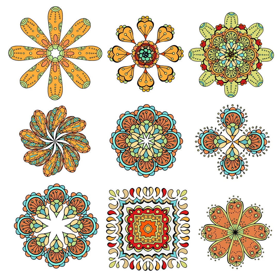 Medallions 1 Design Enamel Decals, Enamel Supplies, Ceramic Decals ...